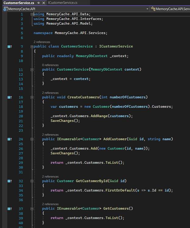 Microsoft .NET Memory Cache