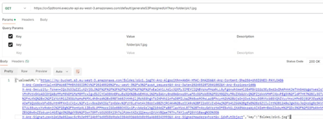 File upload with Amazon S3 presigned URLs